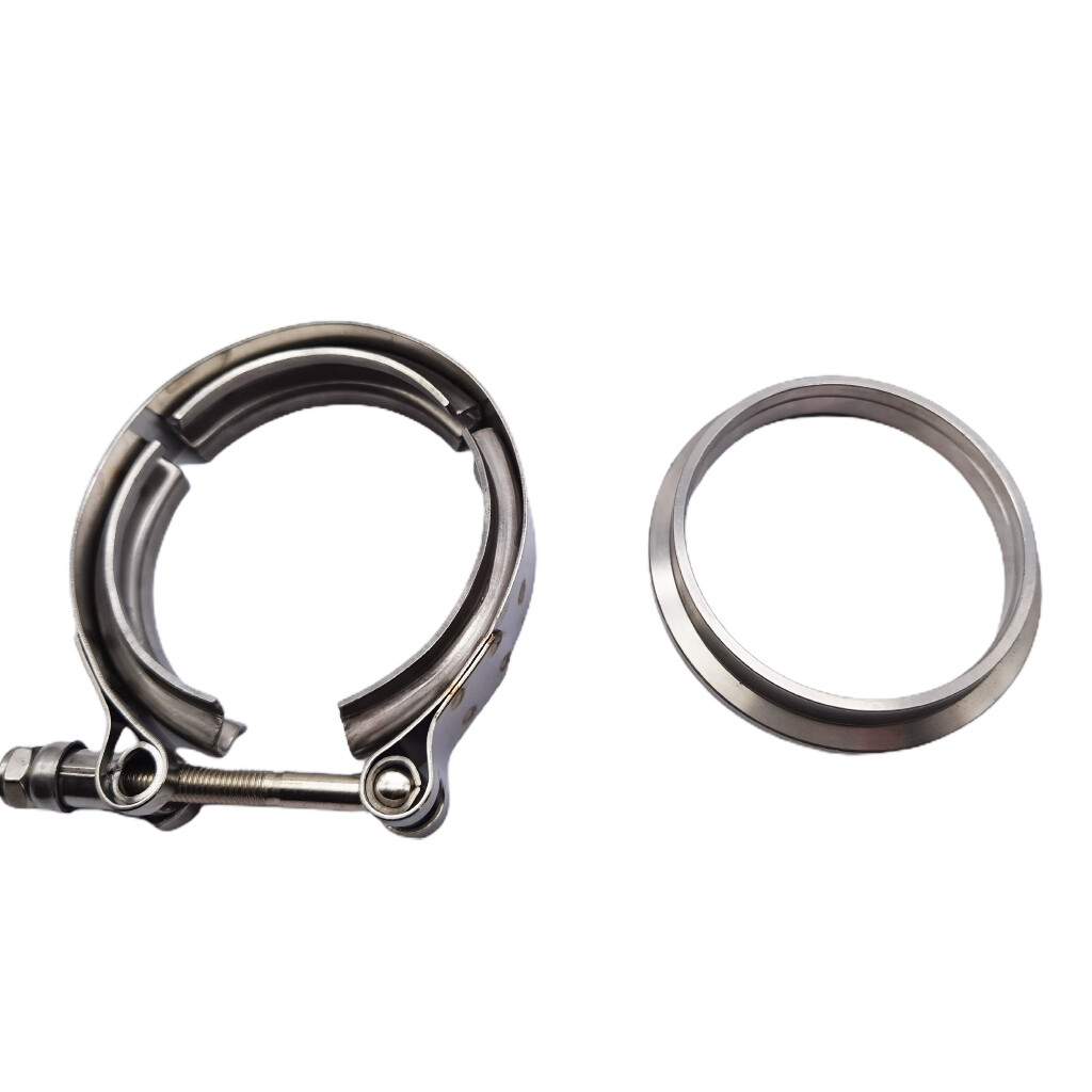 Stainless steel Adapter for T3/T4 Turbo 5 Bolt to 3" V-Band Flange ...