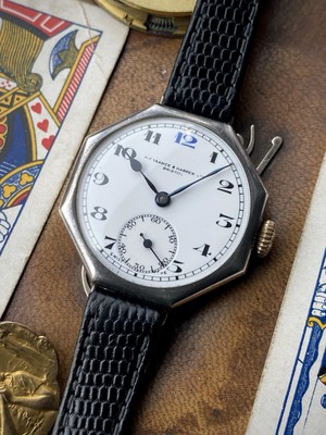 1924 Pleasance & Harper LTD Bristol Silver Octagonal watch Rotherhams ...