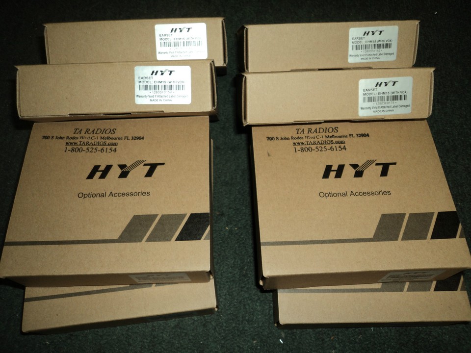 HYT Compat EHM15 Earpiece TC-500 TC-508 TC- 518 TC-580 TC-610 Hytera ...