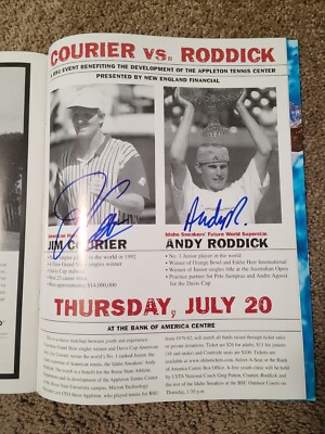 Andy Roddick / Jim Courier Autographed Program | eBay