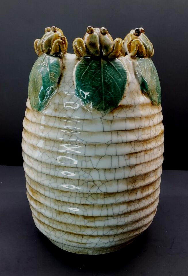 COILED CERAMIC Frogs VASE - Vintage | eBay