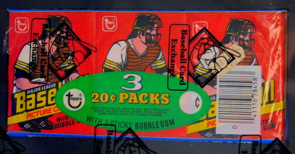 1978 TOPPS BASEBALL 3 WAX PACK TRAY SEALED BBCE RARE | eBay