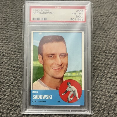 1963 Topps Bob Sadowski #568 PSA 8 NM-MT | eBay