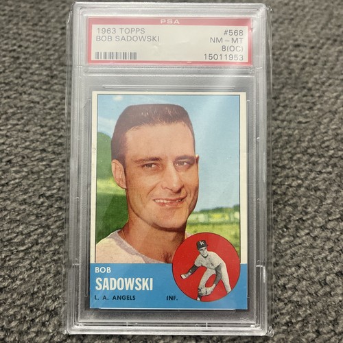 1963 Topps Bob Sadowski #568 PSA 8 NM-MT | eBay