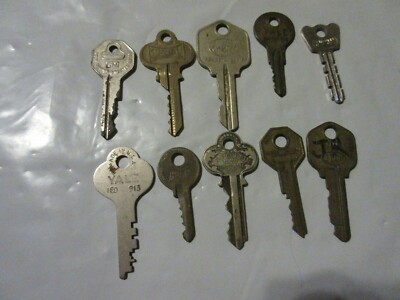 Vintage Lot of 10 Flat Keys MASTER SEGAL KEY CORBIN KEYS | eBay