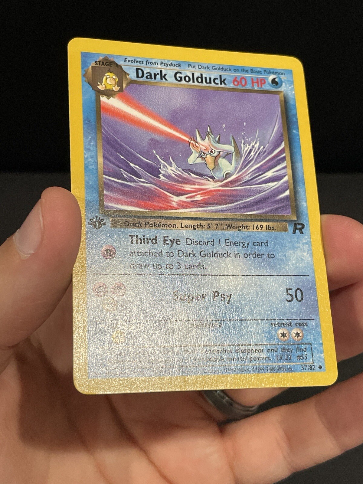 Pokémon Card 1ST EDITION Dark Golduck Team Rocket 37/82 WotC Vintage ...