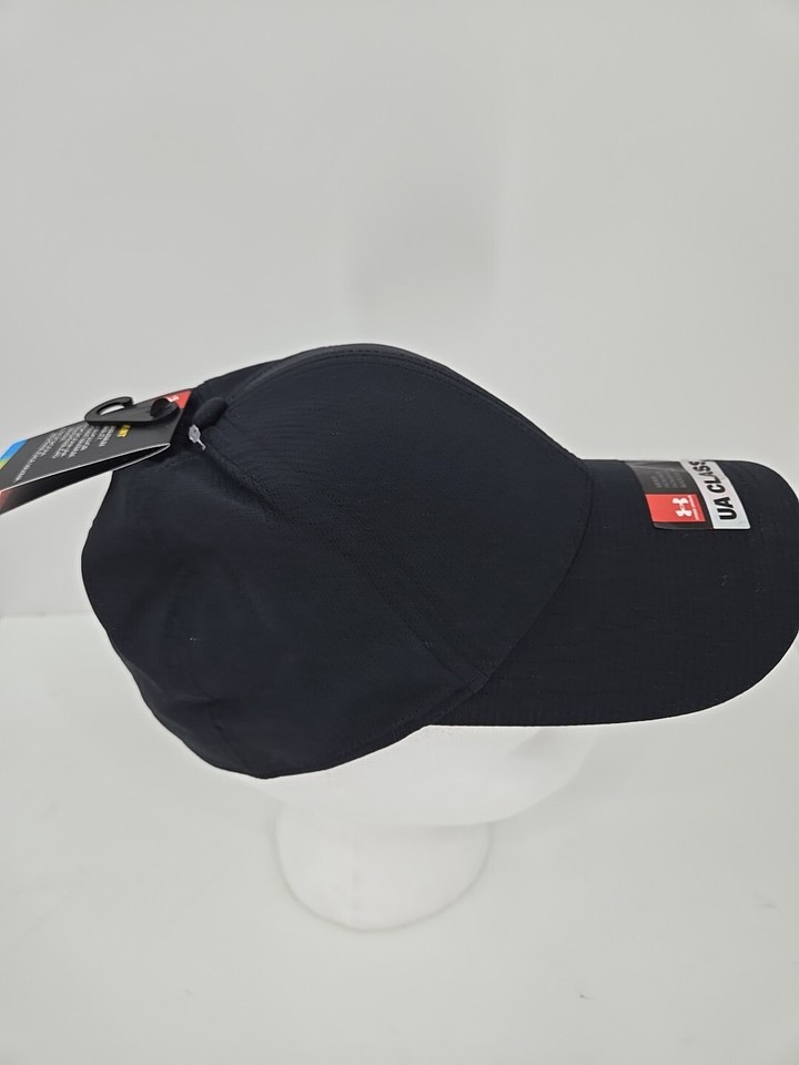 NWT Under Armour Mens Armour Vent UA Hat Cap S/M Black Classic Fit ...