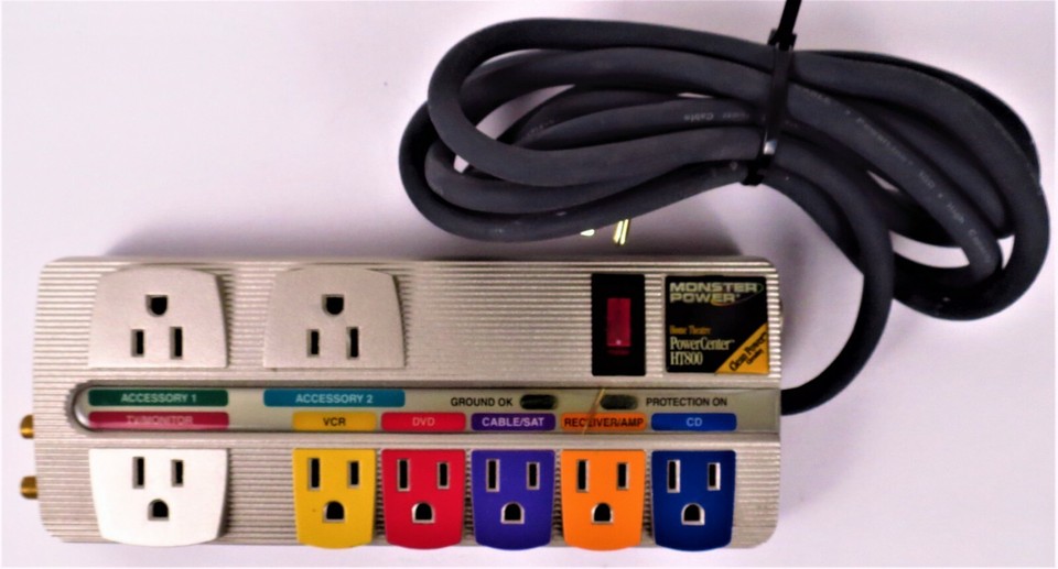 Surge Protector HT800 Monster Power Home Theater Power Center Clean ...