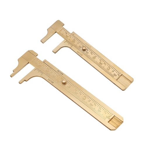1pc Brass Sliding Gauge Vernier Caliper Ruler Measuring Tool Double ...