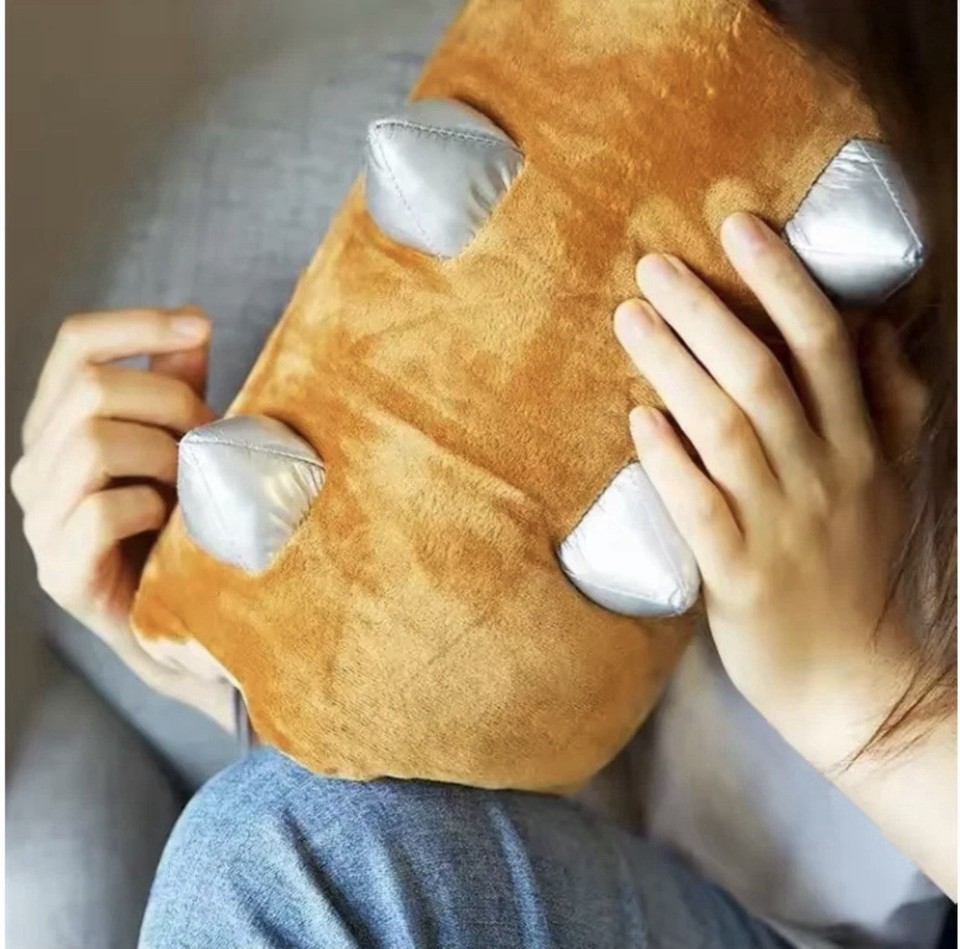 Soft Plush Log Pillow, Brown Beige Yellow Silver, Medium 14-24in ...
