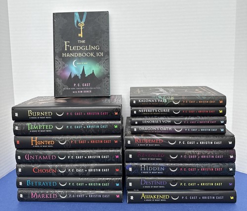 Lot of 17 ~ HC Books ~ P C Cast ~ Complete HOUSE OF NIGHT + Novellas ...