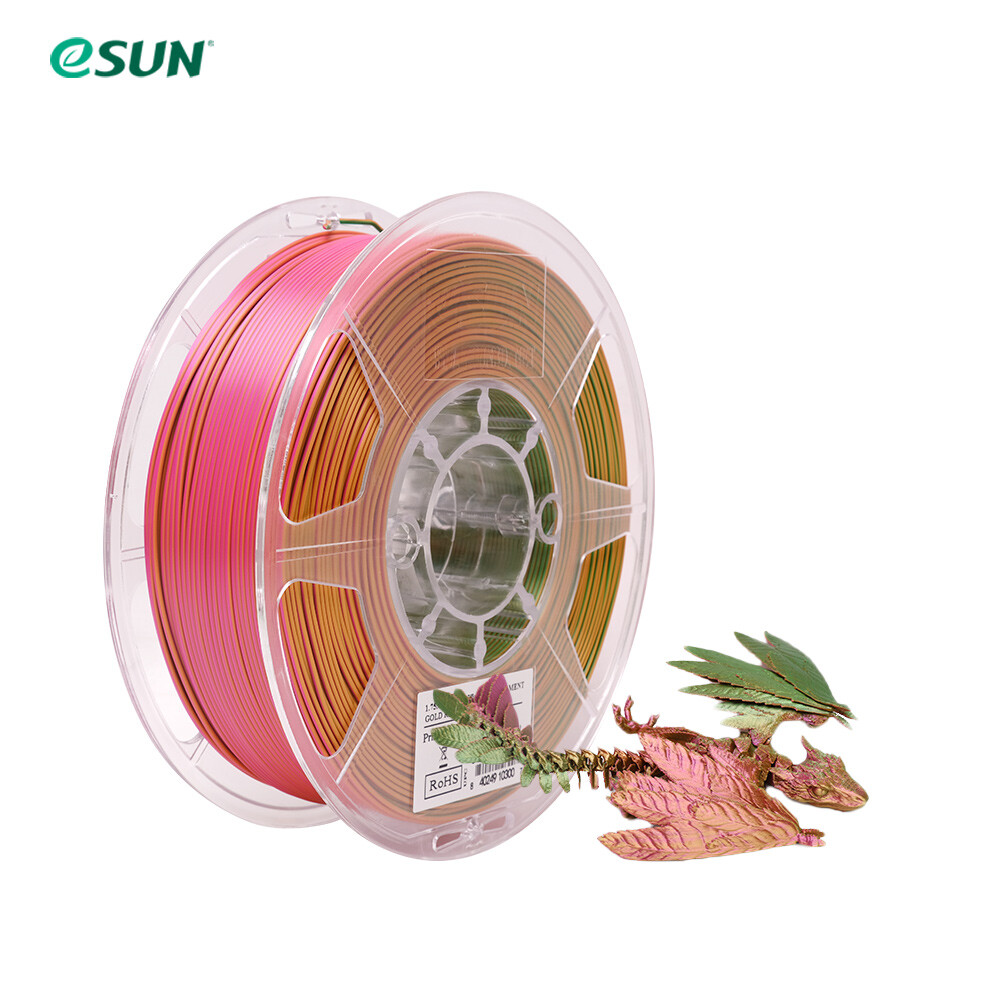 eSun ePLA-Silk Mystic Triple Colors Filament Gold/Red/Green 1,75mm 1kg ...