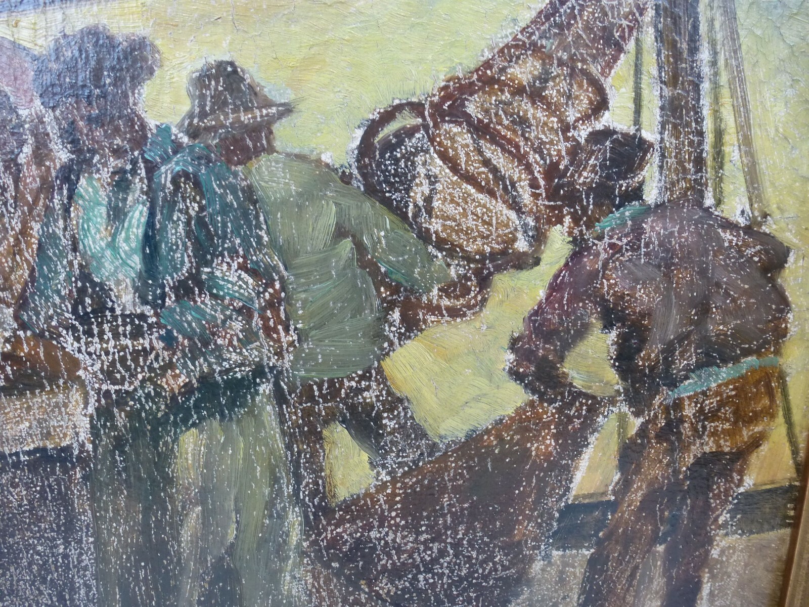 (B959) Ölgemälde "Frauen am Strand" Künstler: Ludwig Dill 1848-1940 | eBay