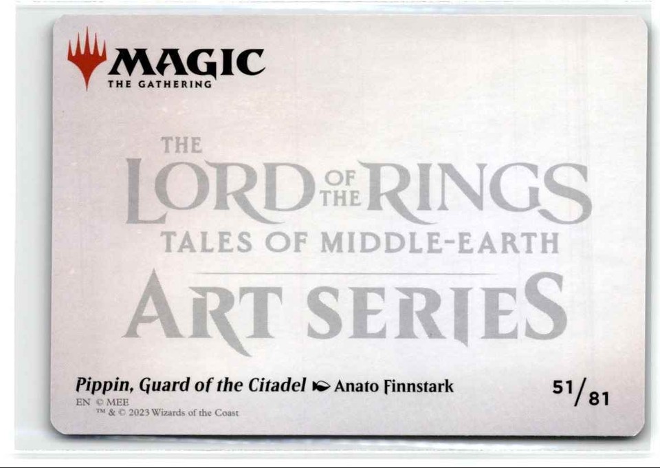 2023 MTG MAGIC LORD OF THE RINGS ART SERIES PIPPEN #51/81 NM | eBay