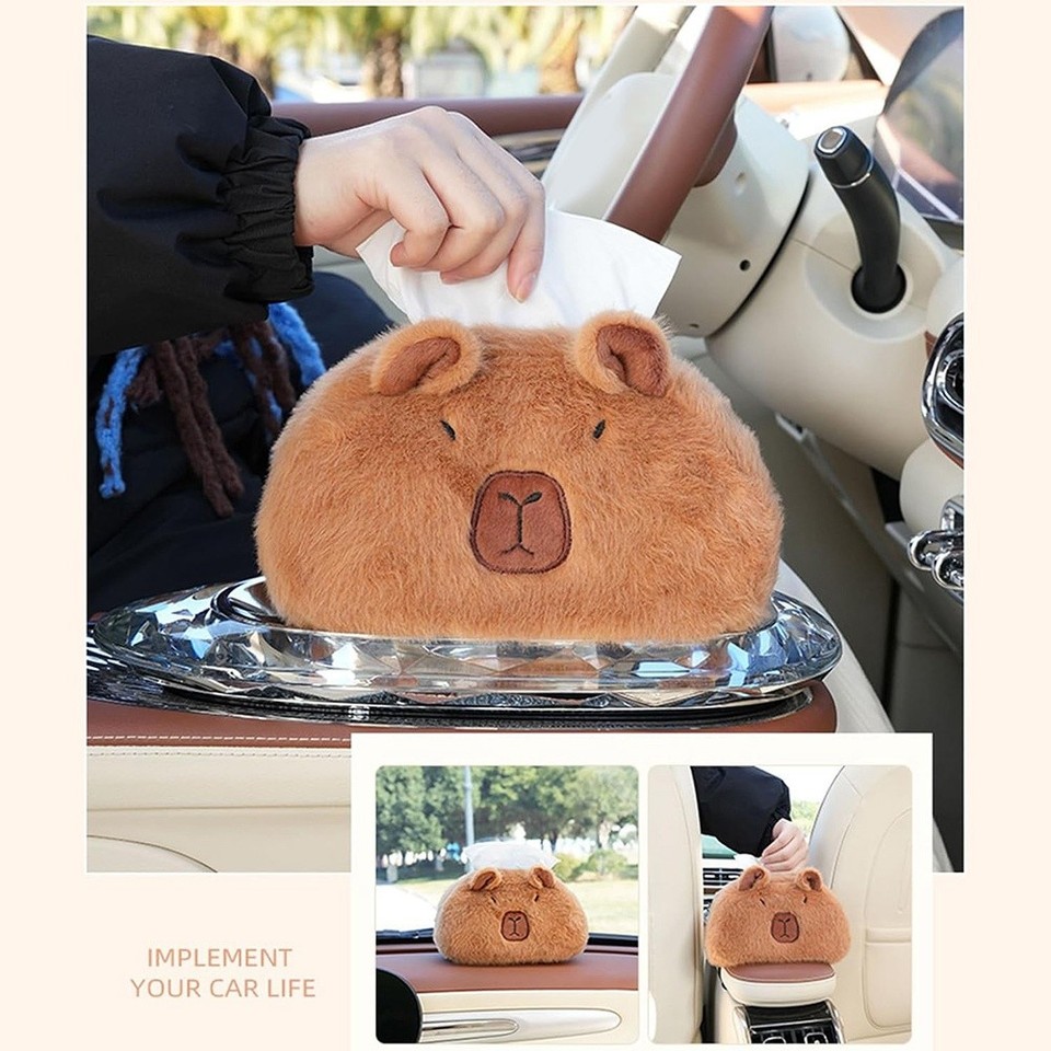 Plüsch-Taschentuchhalter, Lustige Capybara-Taschentuchbox-Abdeckung ...