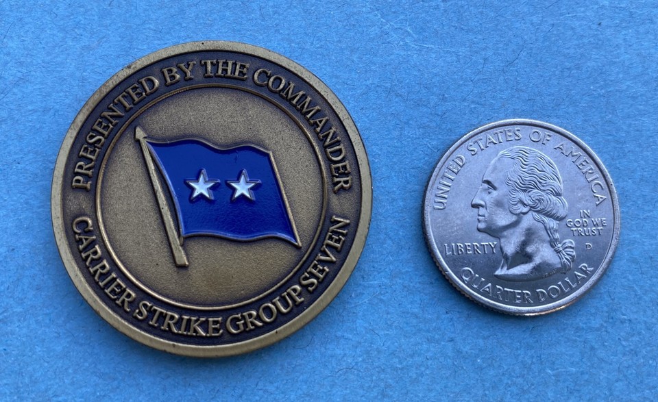 US NAVY CHALLENGE COIN COMMANDER CARRIER STRIKE GROUP 7 (CCSG-7 ...
