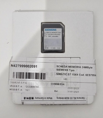 Siemens SIMATIC SD Card 24MB - 6ES7954-8LF03-0AA0 | eBay