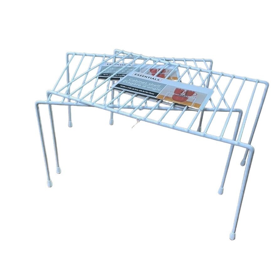 Wire Riser Cabinet Shelf Rack Organizer Holder Space Saver Set 2 mq | eBay