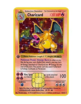 1999 1st Edition Charizard Pokemon Credit Card Skin Decal Sticker | eBay