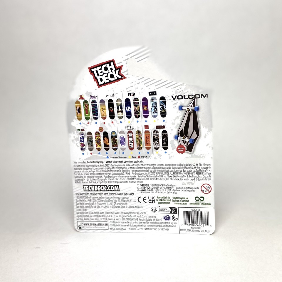 Volcom Stone Tech Deck - Ultra Rare Fingerboard - 2023 Spin Master ...