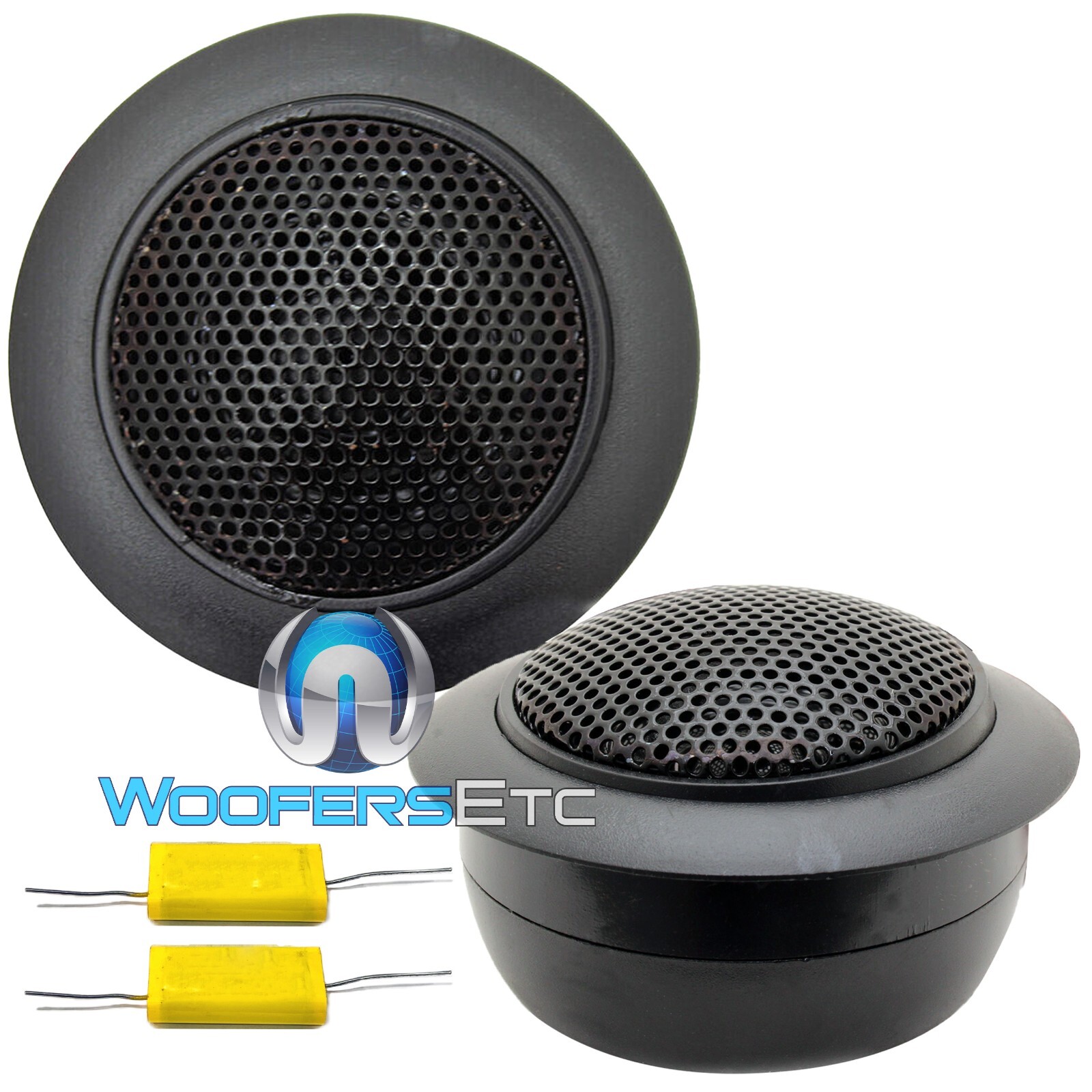 pkg SPL 1" AUDIOPHILE SILK DOME FLUSH MOUNT 4-OHM SWIVEL TWEETERS BASS ...