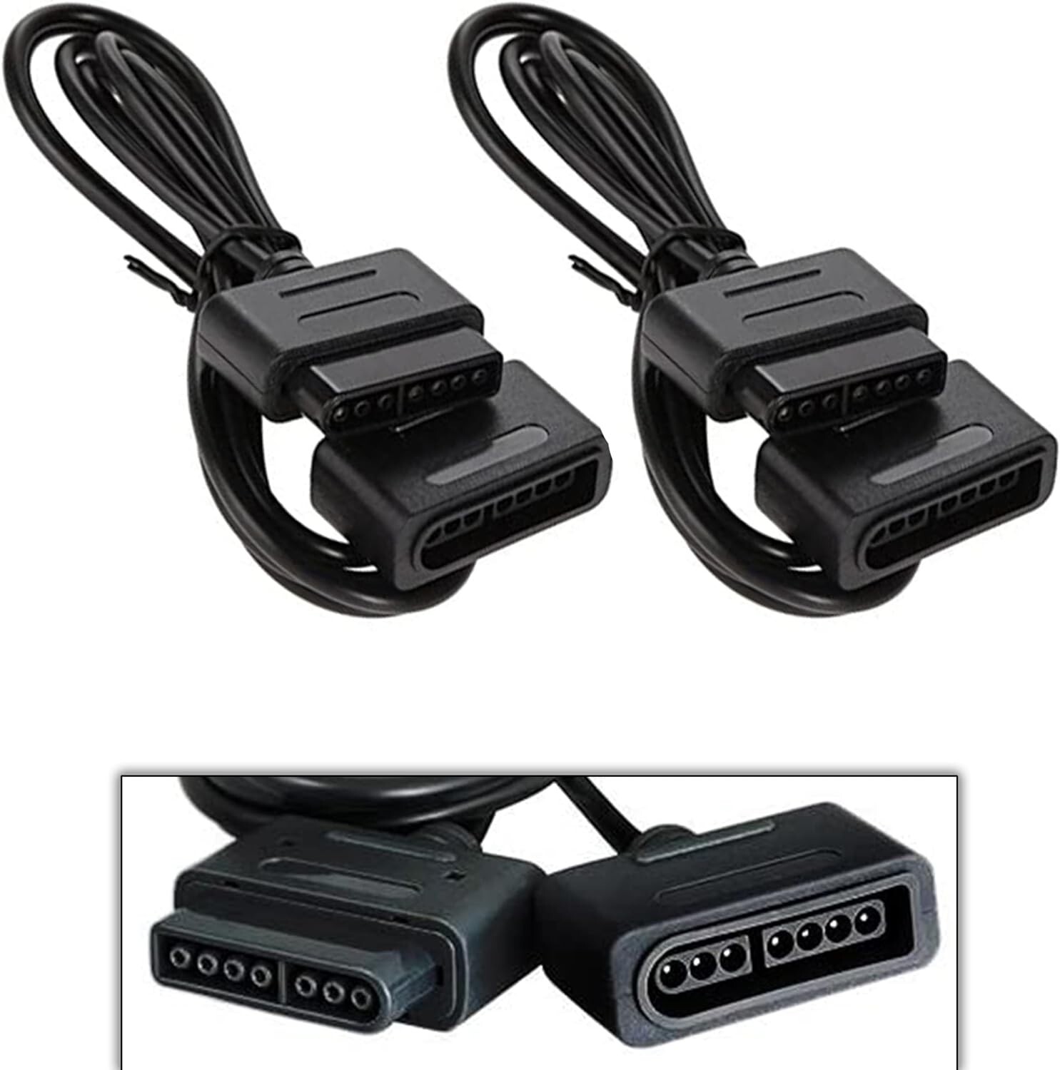 Super Famicom SFC SNEC Controller Extension cable 1.8m pack of 2 ...