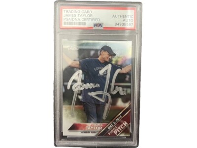 James Taylor Signed Autographed Topps Chrome AUTO Card PSA 2016 Slabbed ...