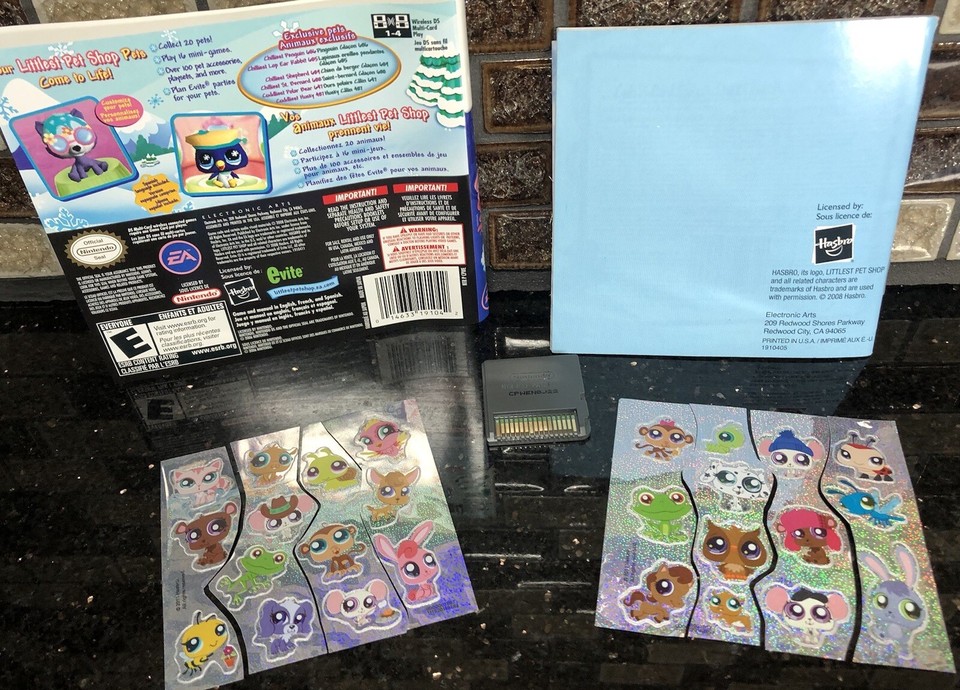 Nintendo DS Littlest Pet Shop: Winter LPS Stickers Manual Instruction ...