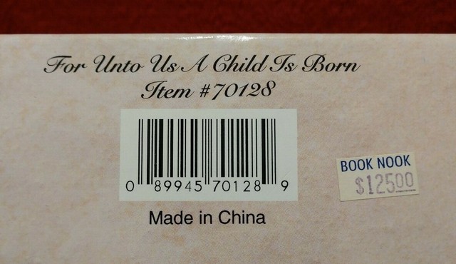 Seraphim Classics Nativity Holy Family Set # 70128 "for Unto US a Child ...