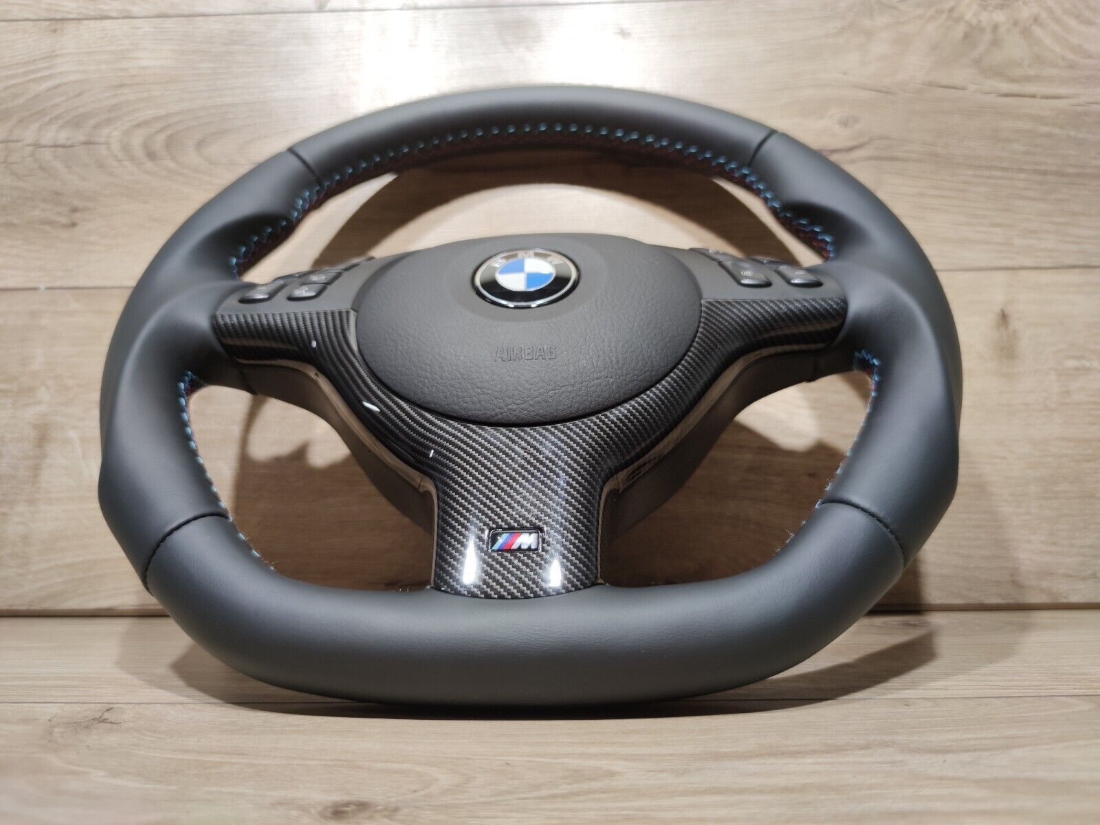 BMW E46 M3 Volant Fond Plat Véritable Nappa Carbone E39 E46 E53 | eBay