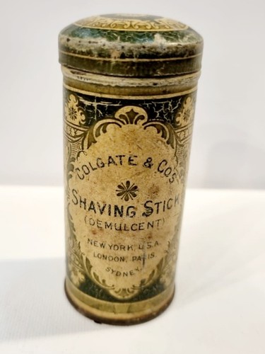 Vintage Colgate & Co Shaving Stick Metal Tin – 1930s | eBay