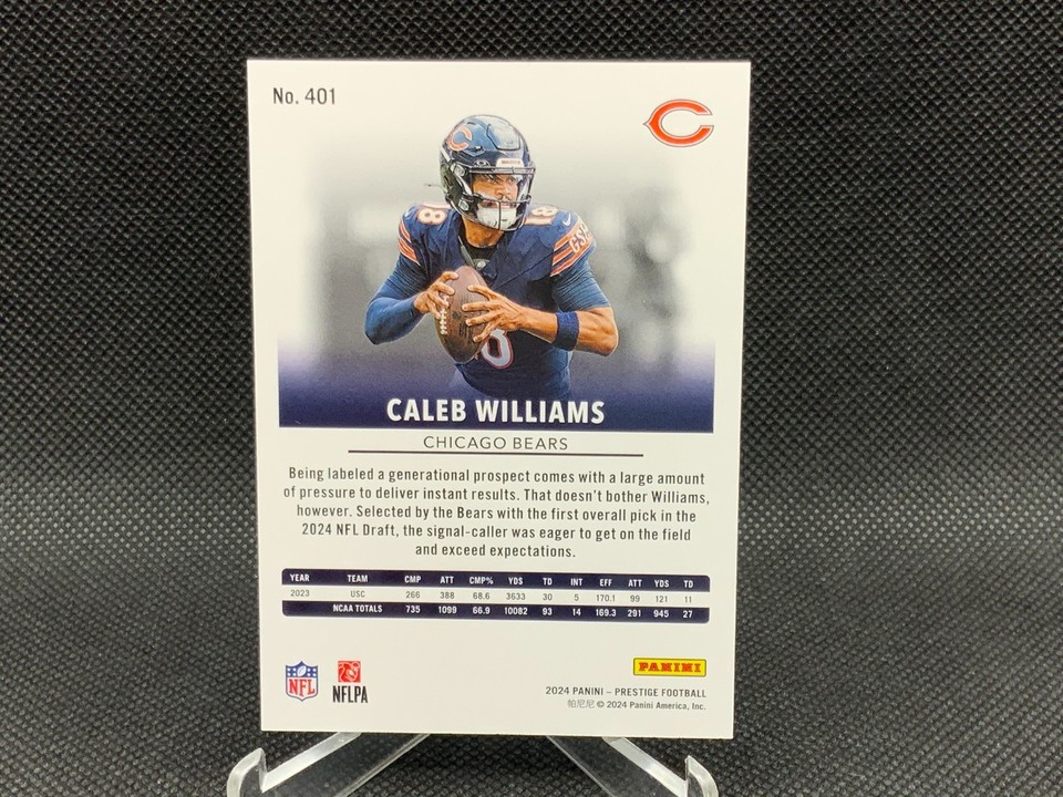 2024 Prestige CALEB WILLIAMS RC Rookie #401 Bears | eBay