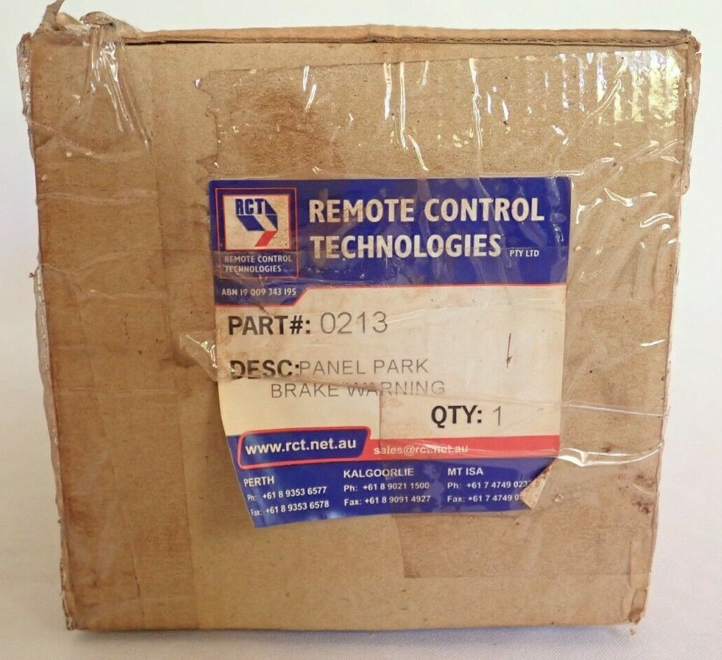 RCT MUIRHEAD 0213 PARK BRAKE PANEL 24V TO SUIT 0230 / 10886 NEW | eBay