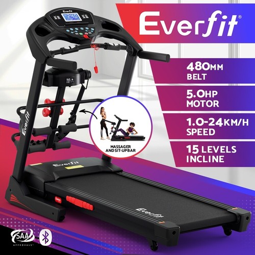 Everfit Treadmill Electric Home Gym Fitness Exercise Machine w ...