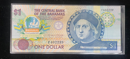 1974 Bahamas $1 Christopher Columbus Quincentennial Commemorative ...