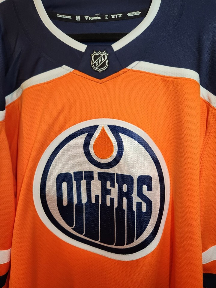 Fanatics Edmonton Oilers Breakaway Home Orange Jersey Men's Size 2XL | eBay