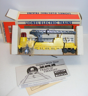 1992 USA Lionel Fire Car with Ladders Fireman Figure Red Light 6-16660 ...
