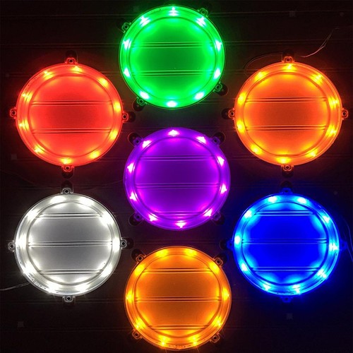 2 pieces / Set of 6 "Round Cornhole LED Board Lights for playing ...
