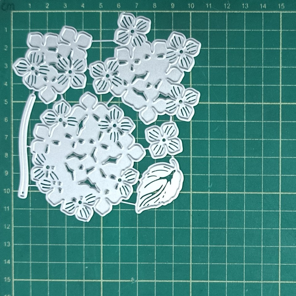 Hydrangea Flower Metal Cutting Dies Scrapbooking Die Card Making Crafts ...