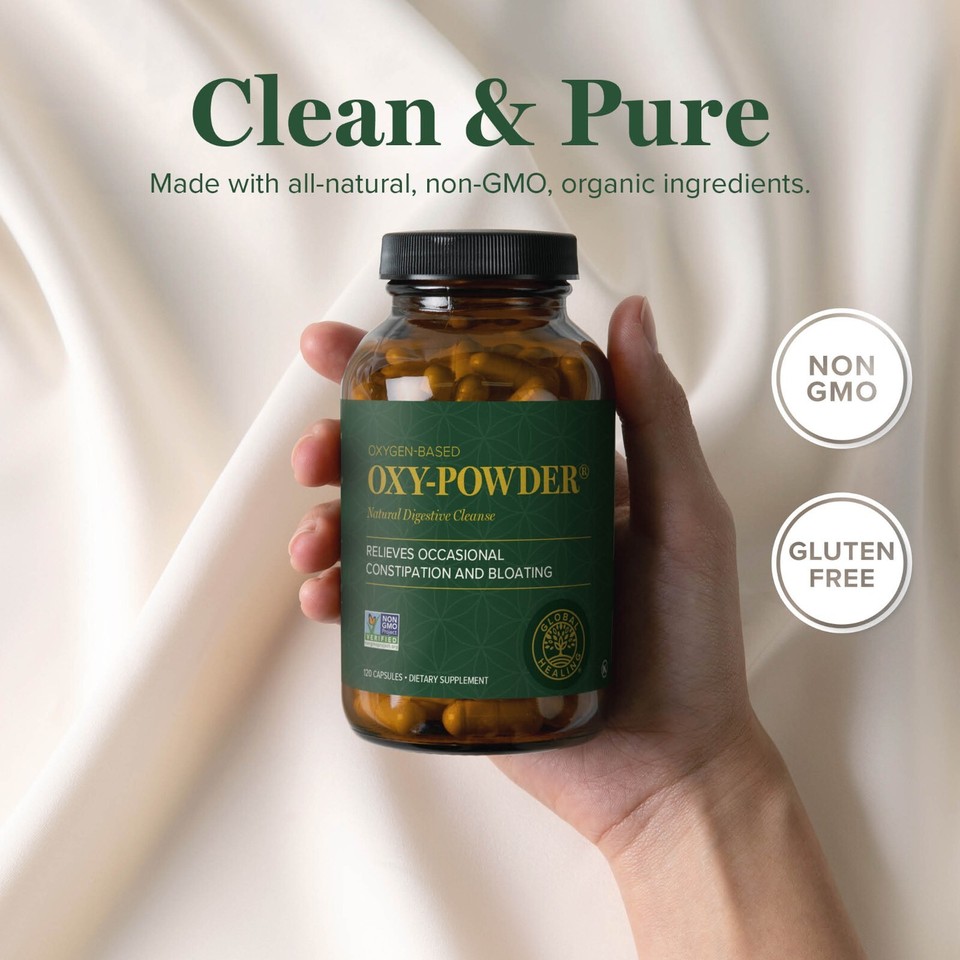 Oxy Powder Colon Cleanse & Natural Detox Pills For Constipation Relief ...