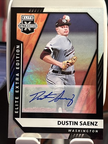 2021 Panini Elite Extra Edition Dustin Saenz auto Baseball #112 ...
