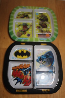 Zak! Disign, divided children plates Batman and Ninja Turtles. (36) | eBay