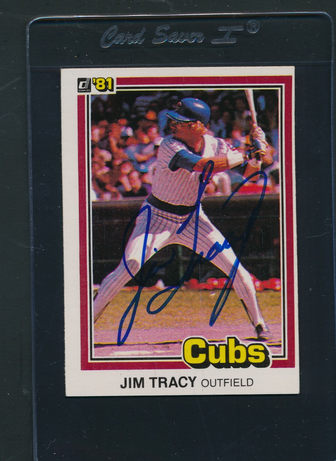 1981 Donruss #520 Jim Tracy Cubs Signed Auto *B144 | eBay