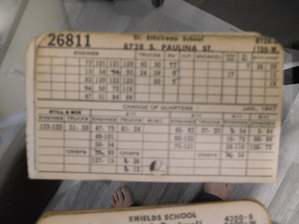 Chicago Fire Department Box Cards 50 Pieces | eBay