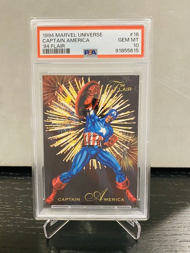 1994 Marvel Universe '94 Flair Captain America PSA 10 Gem Mint * | eBay