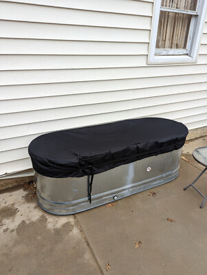 2X2X6 Galvanized Stock Tank Cover Ice Water Therapy Ice Bath Cover ...