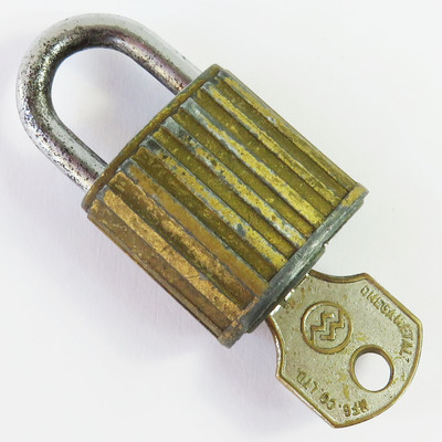 Vintage Omega MFG Co Ltd 810 Padlock Lock with Key, Hong Kong | eBay