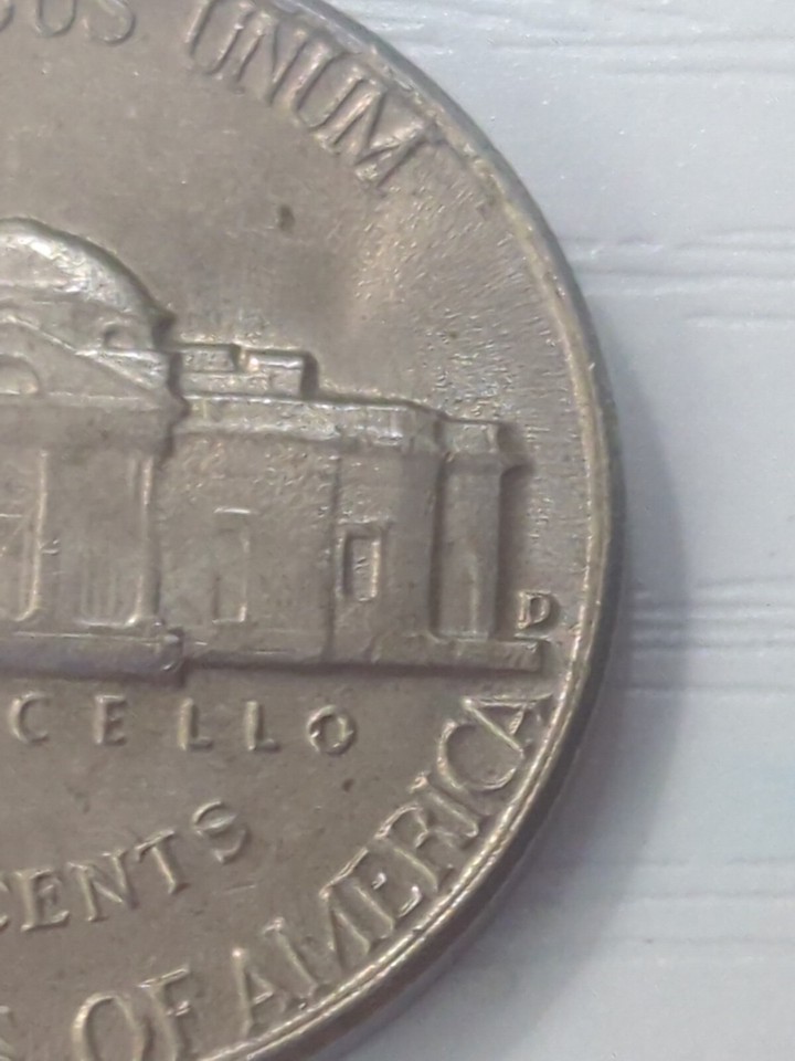 1951 D Jefferson Nickel Mint Mark Error Lettering Errors Doubling | eBay