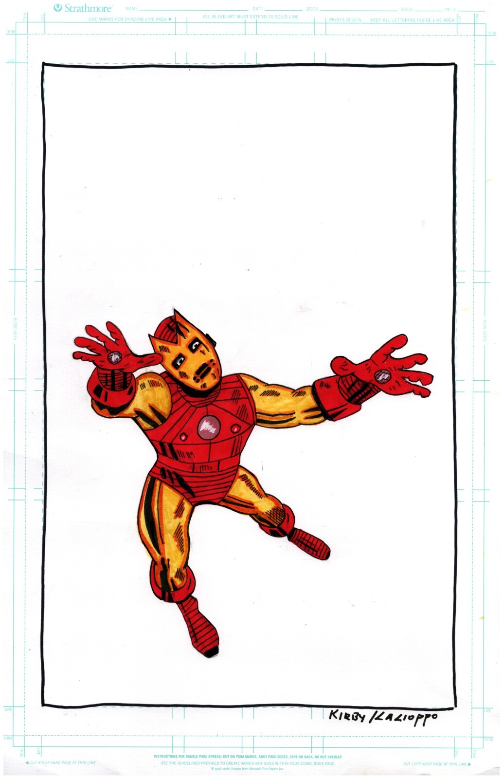 IRONMAN COLOR PINUP V~ANTHONY CACIOPPO~NEW ART | eBay