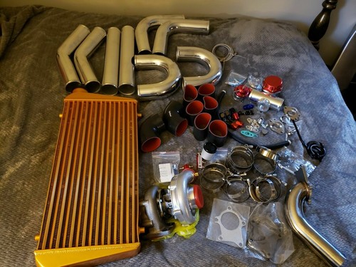 Turbo Kit for Honda Civic Integra Del Sol T3 5 Bolt WITH Intercooler ...